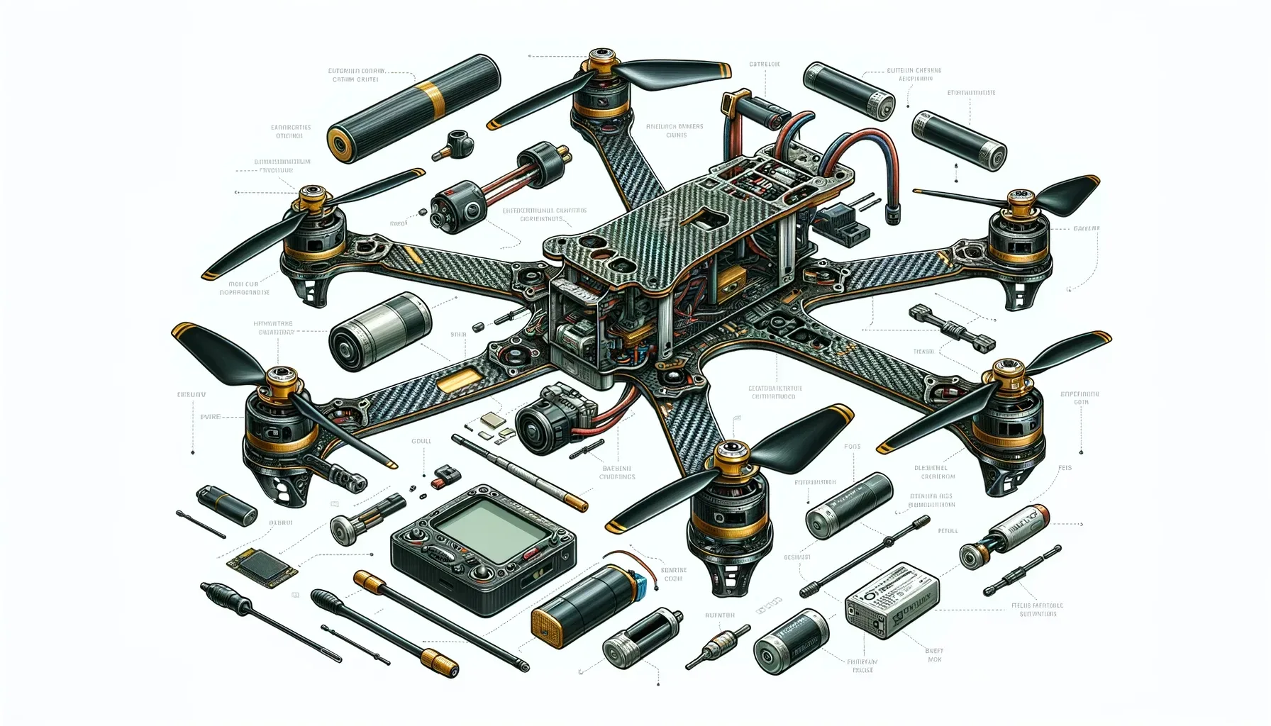 FPV Drone Gövde Parçaları ve Bileşenleri - hknfpv